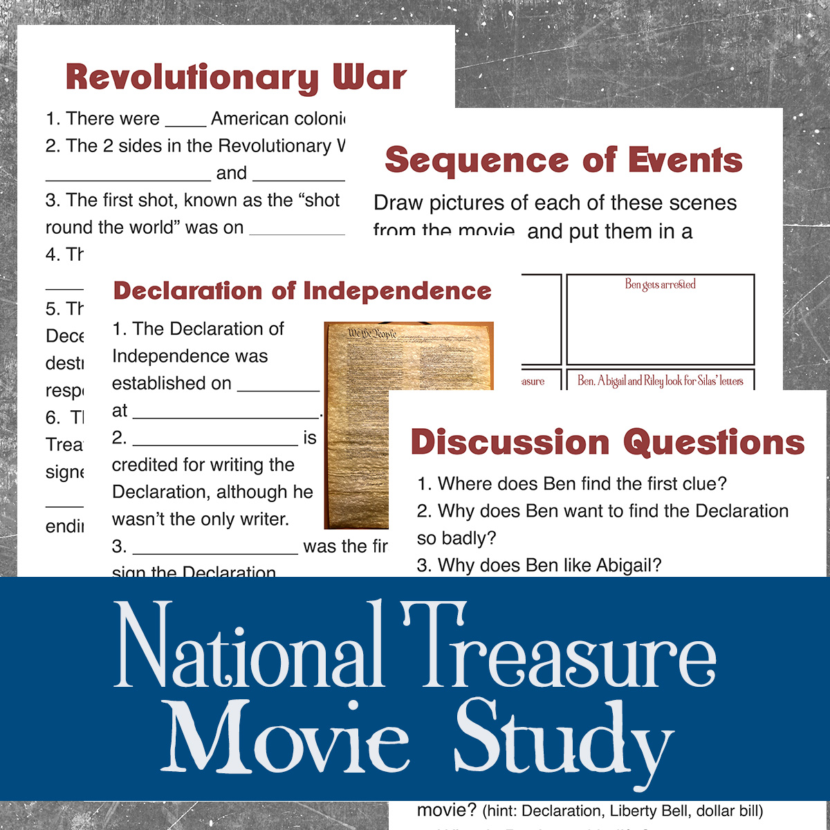 National Treasure Movie Study - Sarah Lyn Gay